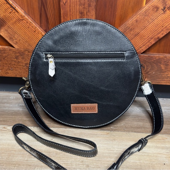Myra Bag | Bags | Myra Bag Steer Hand Tooled Round Leather Purse Bag ...